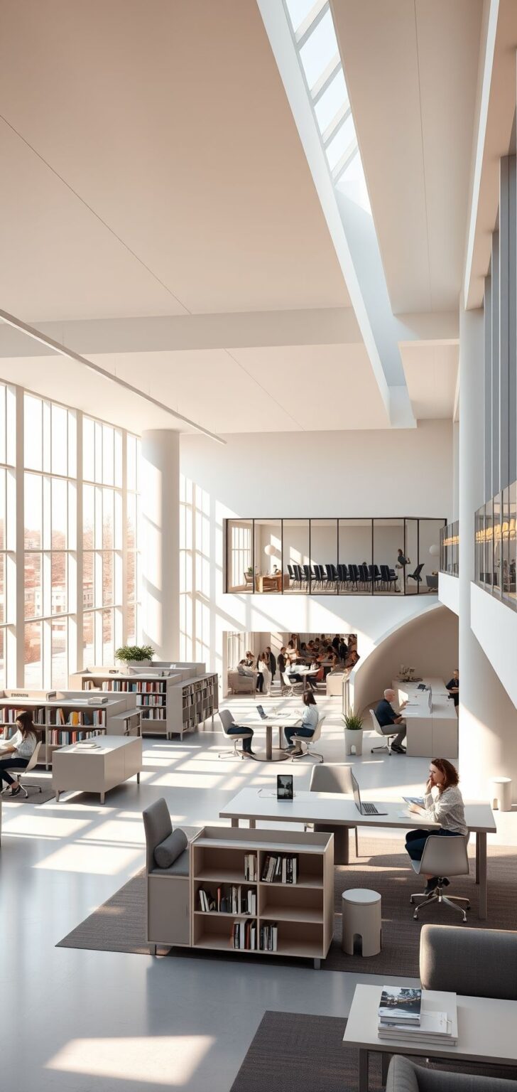 Modern Library Design: Trends & Inspiration for Functional Spaces - Gleew